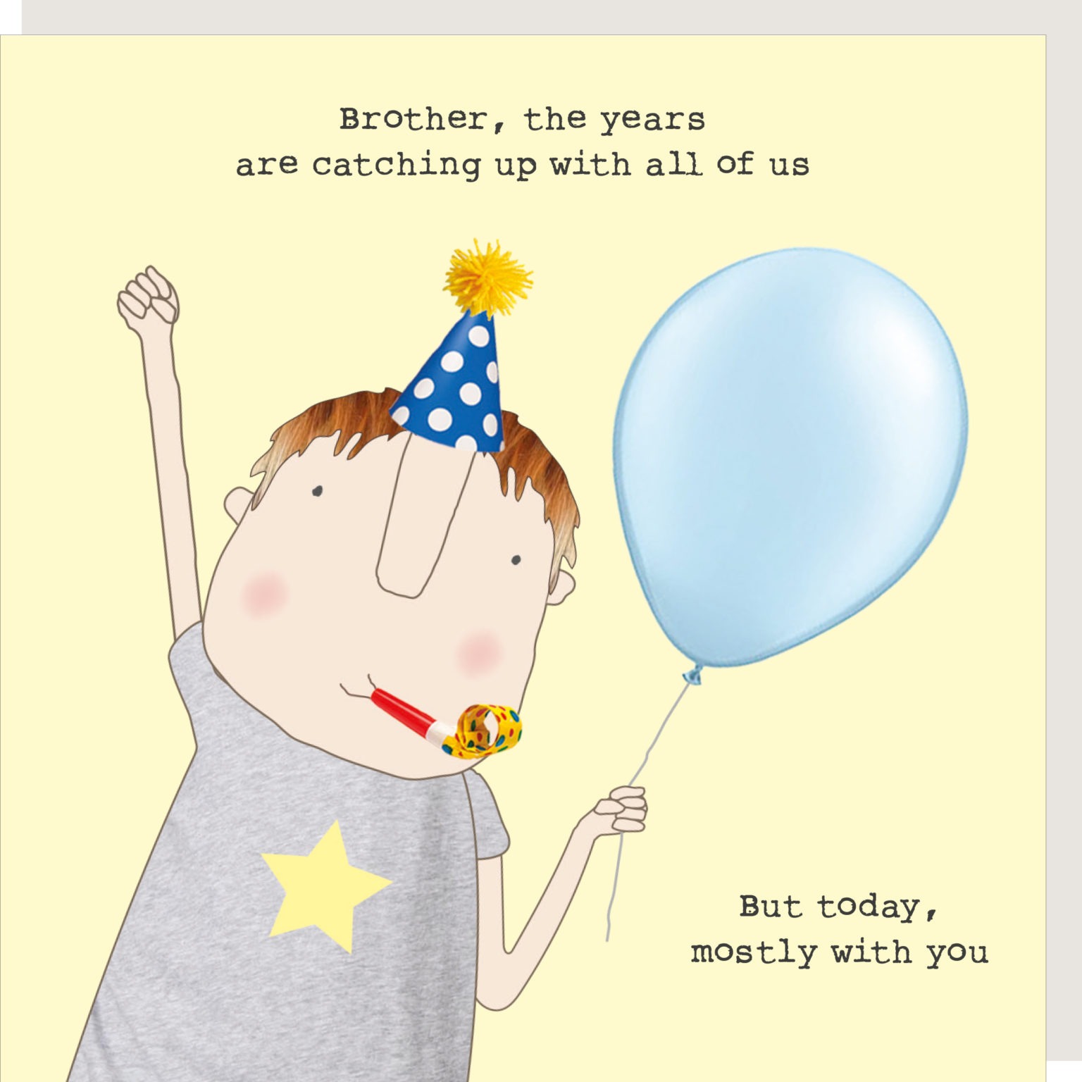 Funny Birthday Card | Brother Years | Rosie Made A Thing