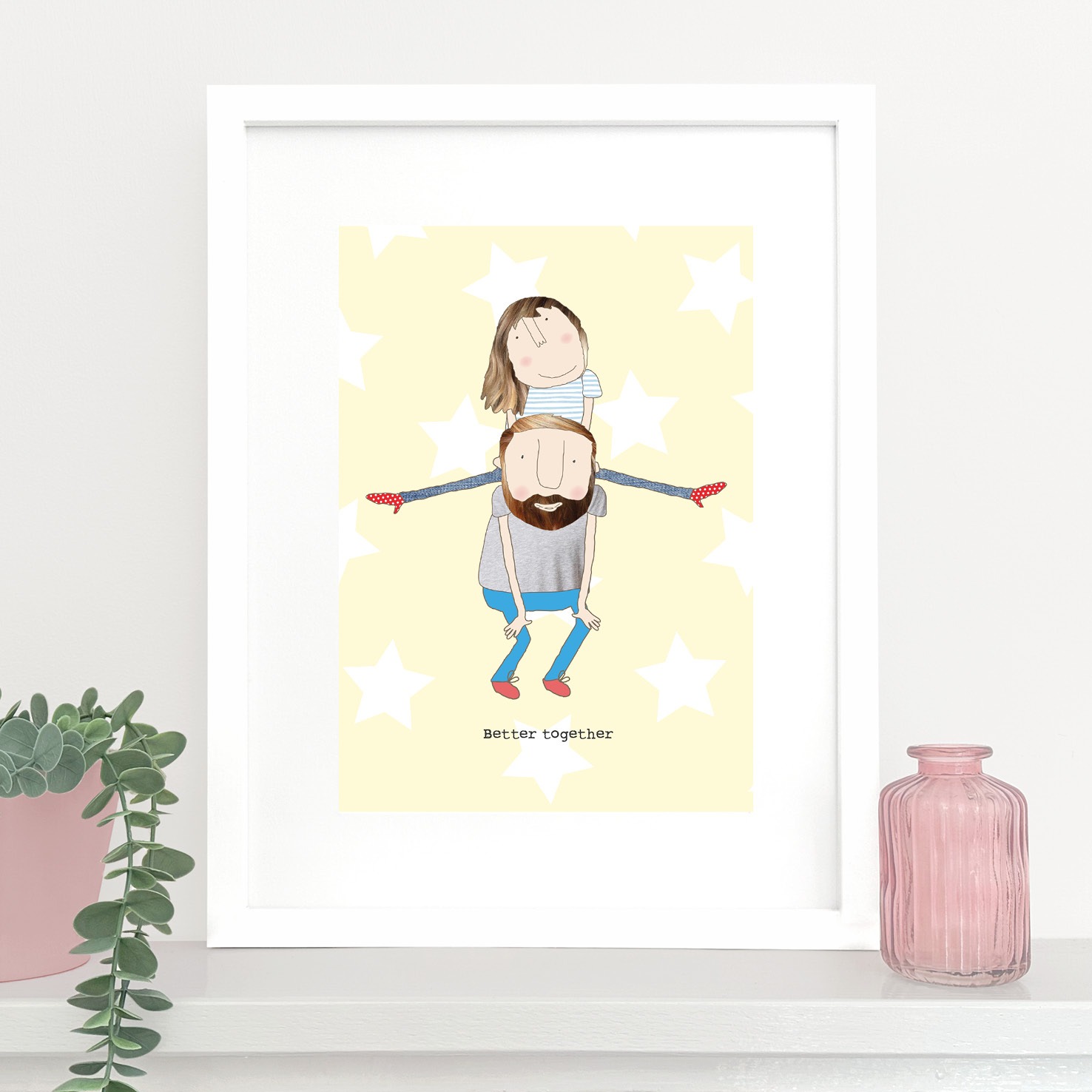 Better Together Art Print - Anniversary Art - Rosie Made A Thing