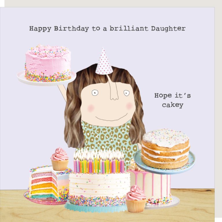 Daughter Cakey - Daughter Birthday Card - Rosie Made A Thing