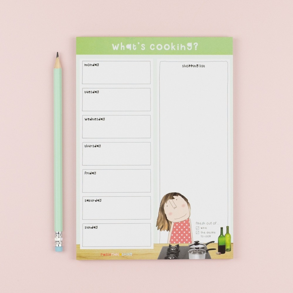 What's Cooking - Meal Planner Pad - Rosie Made A Thing
