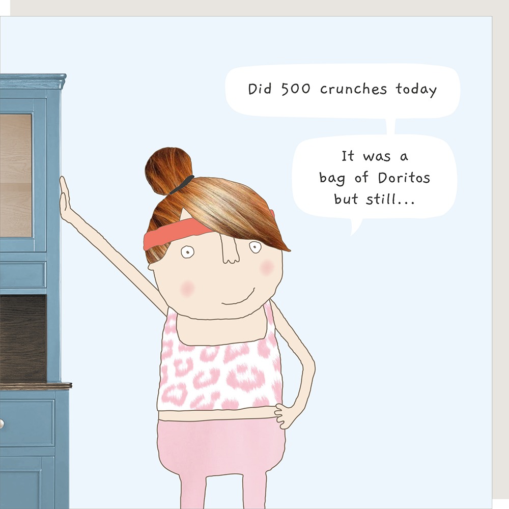 Crunches Birthday Card - Rosie Made A Thing