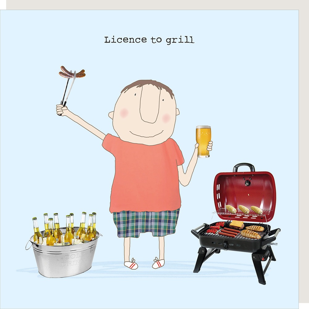 Grill Birthday Card for Him | Rosie Made A Thing