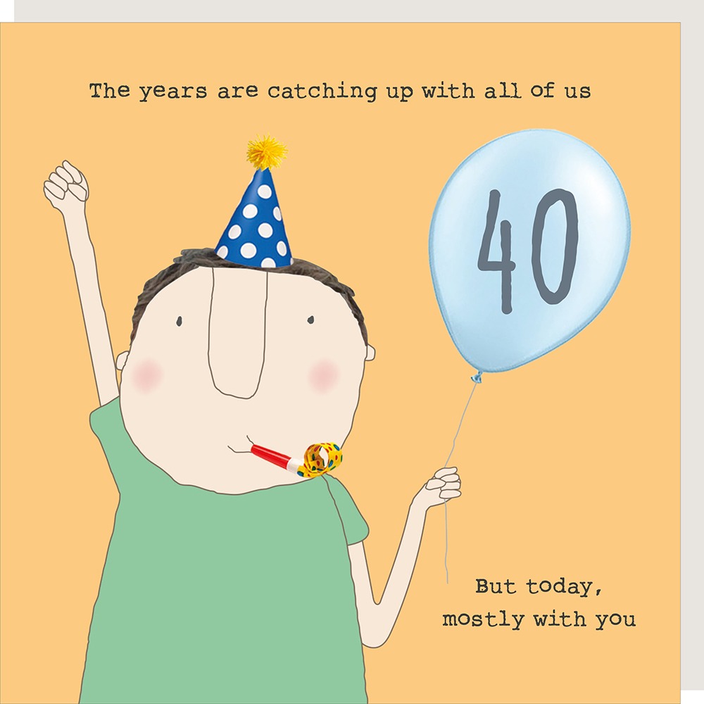 40th Birthday Card | Boy 40 Years | Rosie Made A Thing